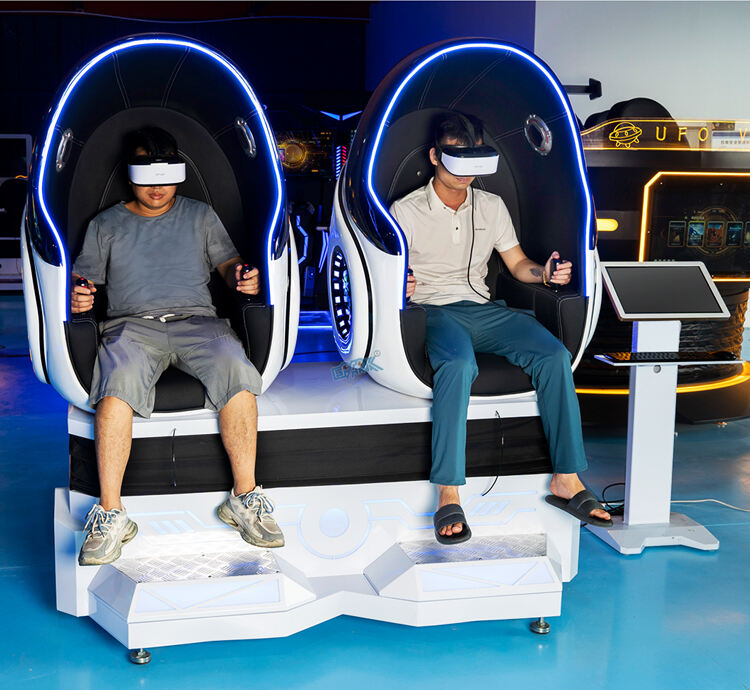 Amusement Park Arcade Virtual Reality Roller Coaster Vr Simulator Game Machine 2 Seats 9d Vr Egg ...